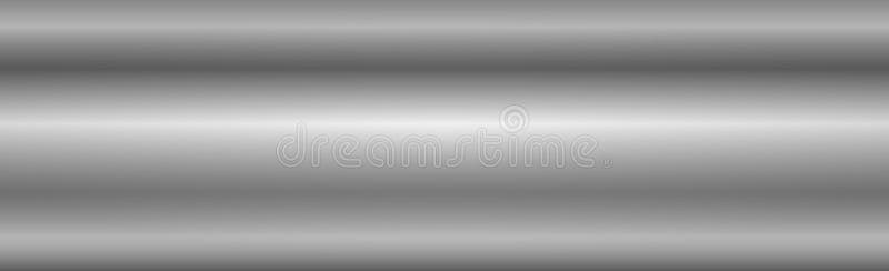 Texture Panorama of Silver Metal with Reflection Stock Illustration ...