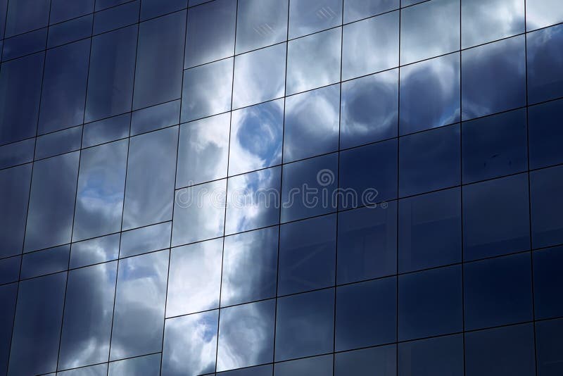 Texture, Pattern, Background. Reflection in Building Windows Stock ...
