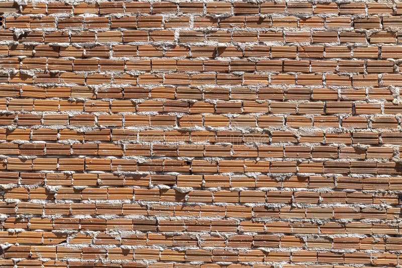 Texture Pattern of Bricks and Cement Wall Stock Image - Image of ...