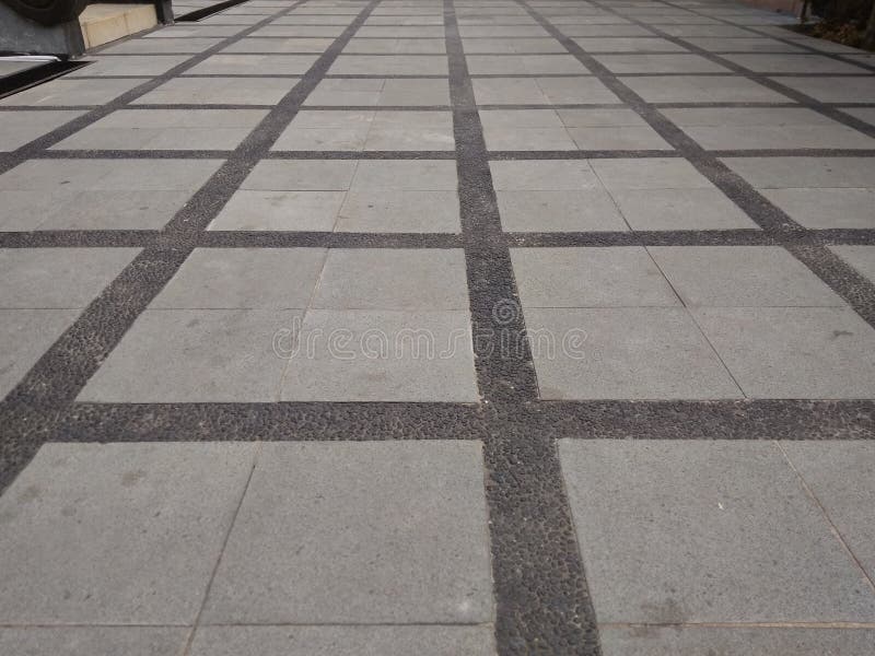 Texture Pattern of Brown Paving Block Road Stock Image - Image of built ...