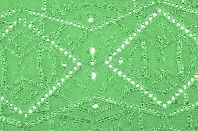 Texture, Pattern. Cloth Green Dense with Perforated Holes Stock Photo ...