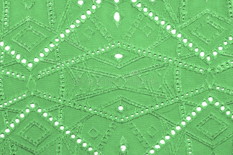 Texture, Pattern. Cloth Green Dense with Perforated Holes Stock Photo ...