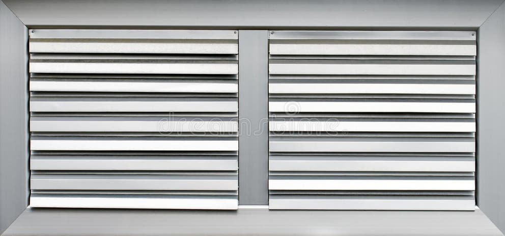 Texture and Pattern of Exterior Aluminum Shutters on a Window Stock ...