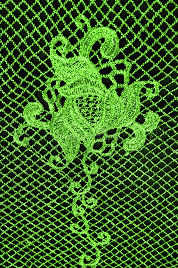 Texture, Pattern. Lacy Green Fabric Stock Photo - Image of fashion ...