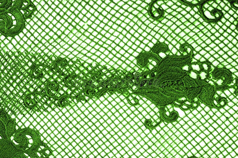 Texture, Pattern. Lacy Green Fabric Stock Image - Image of fiber ...