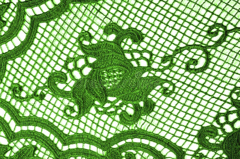 Texture, Pattern. Lacy Green Fabric Stock Image - Image of leaf ...
