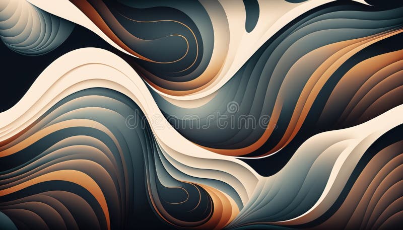 Texture Pattern Minimalist Vector Flow Art. AI Generative. Stock ...