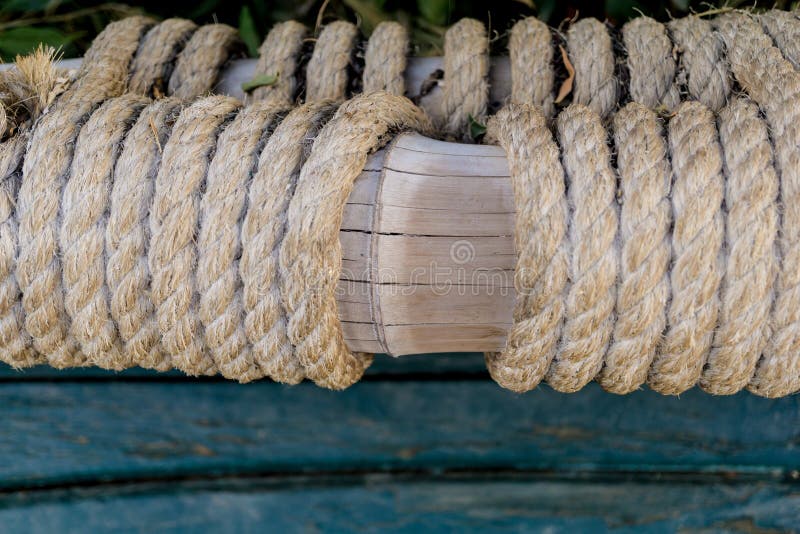 Texture and Pattern of Old Brown Rope Stock Image - Image of wrap ...