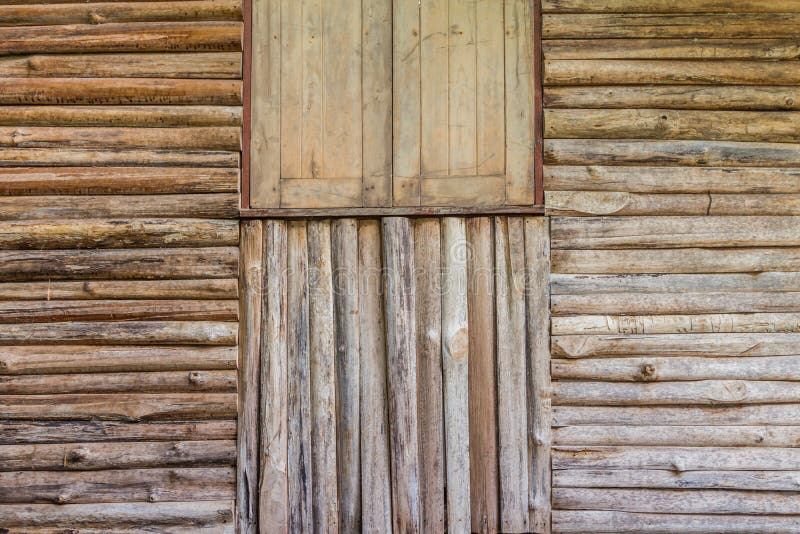 Texture and Pattern of Old Log Stock Photo - Image of window, close ...