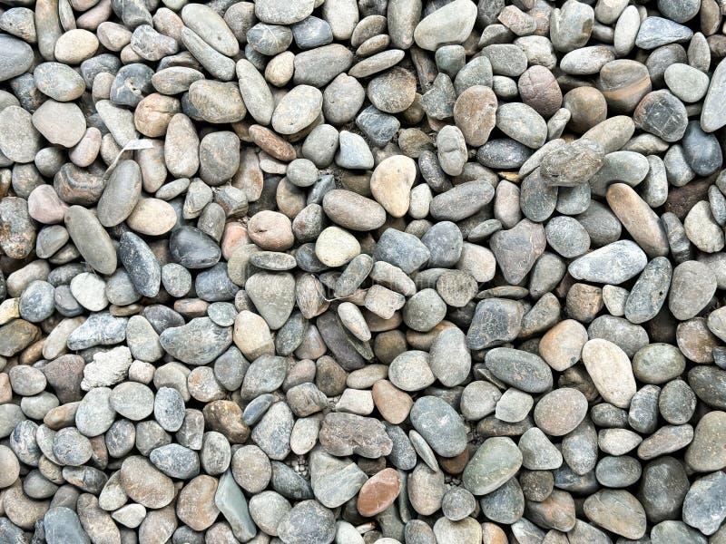 Texture Pattern of Pebbles Gravel and Small Stones in Walk Way Stock ...