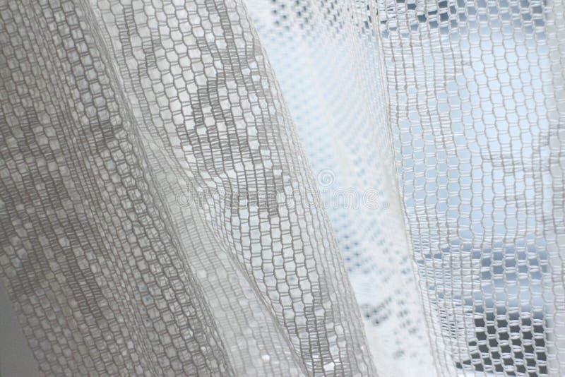 Texture and Pattern of White Lace Curtain Stock Photo - Image of ...