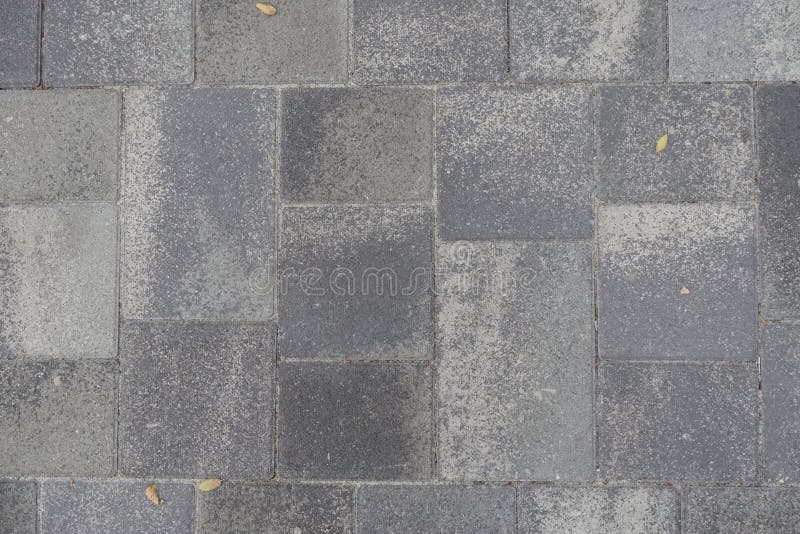 Texture of Pavement Made of Rectangular Grey Concrete Blocks Stock ...