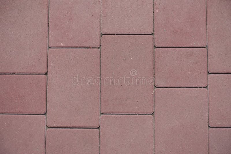 Texture of Pavement Made of Pink Concrete Blocks Stock Photo - Image of ...