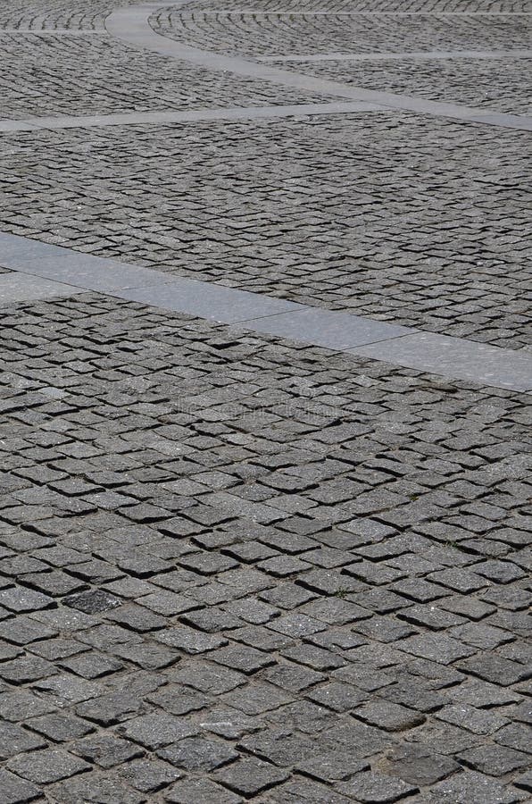 The Texture of the Paving Slab Paving Stones of Many Small Stones of a ...