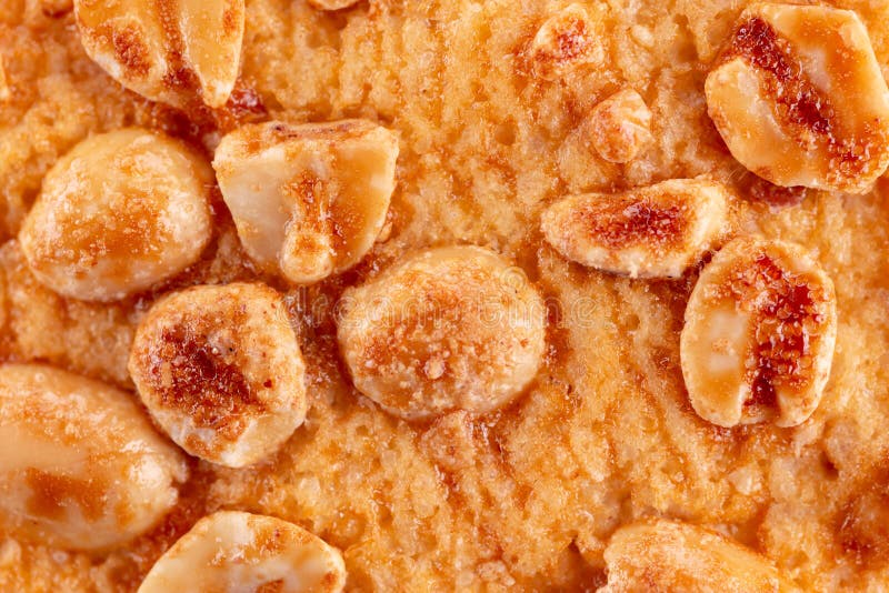 Texture of Peanut Cookies Close-up. Fresh Confectionery Biscuit Stock ...