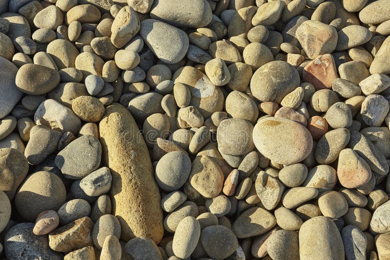 Texture of Pebbles of Different Shapes and Sizes Stock Image - Image of ...