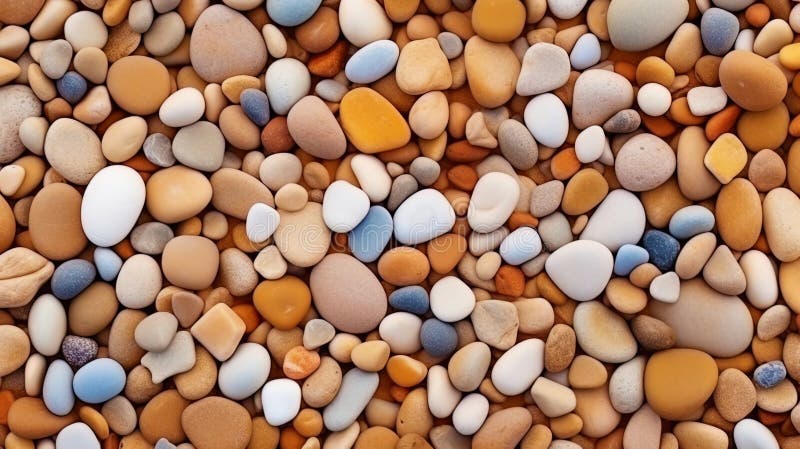 The Texture of the Pebbles on the Sandy Coast Stock Illustration ...