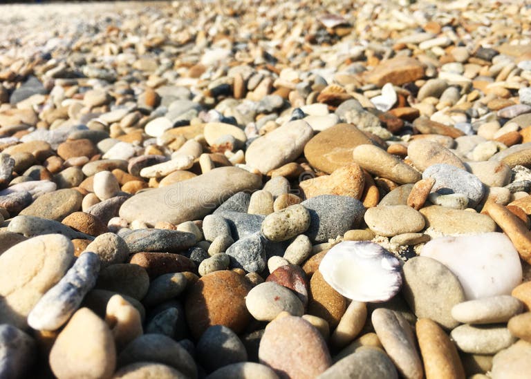 Texture Pebbles with Various Colour Stock Image - Image of stone, beige ...