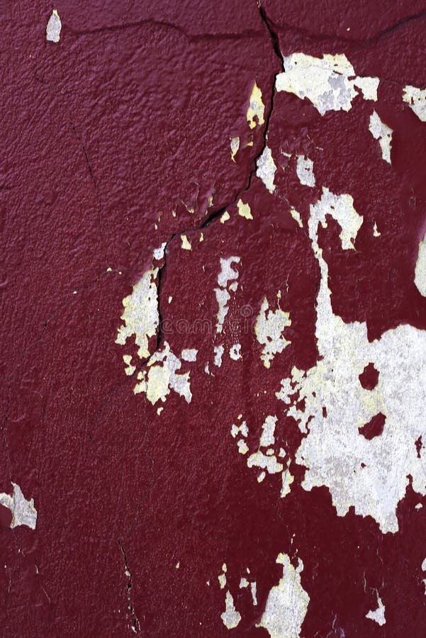 Texture of Peeling Dark Red Paint Stock Image - Image of material ...