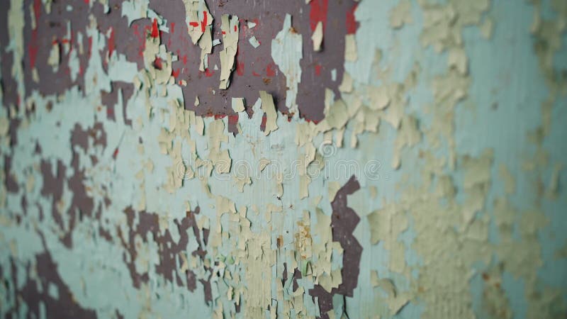 Texture of Peeling Paint on a Metal Wall. Close-up of a Metal Surface ...
