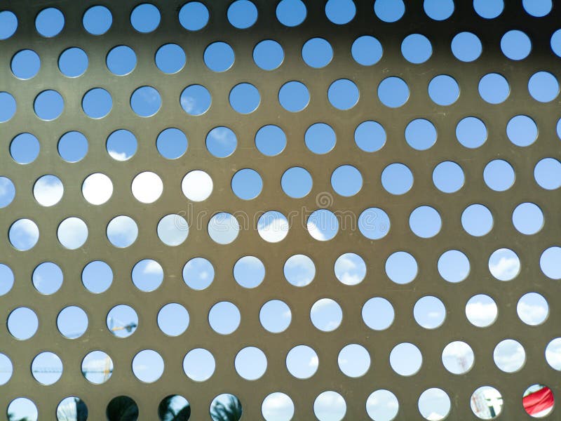 Texture Perforated Iron Hole Plate Stock Image - Image of material ...