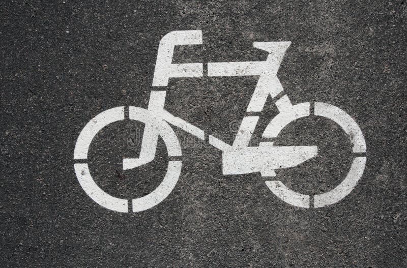 Texture. a Picture of a Bicycle on the Asphalt. Stock Photo - Image of ...