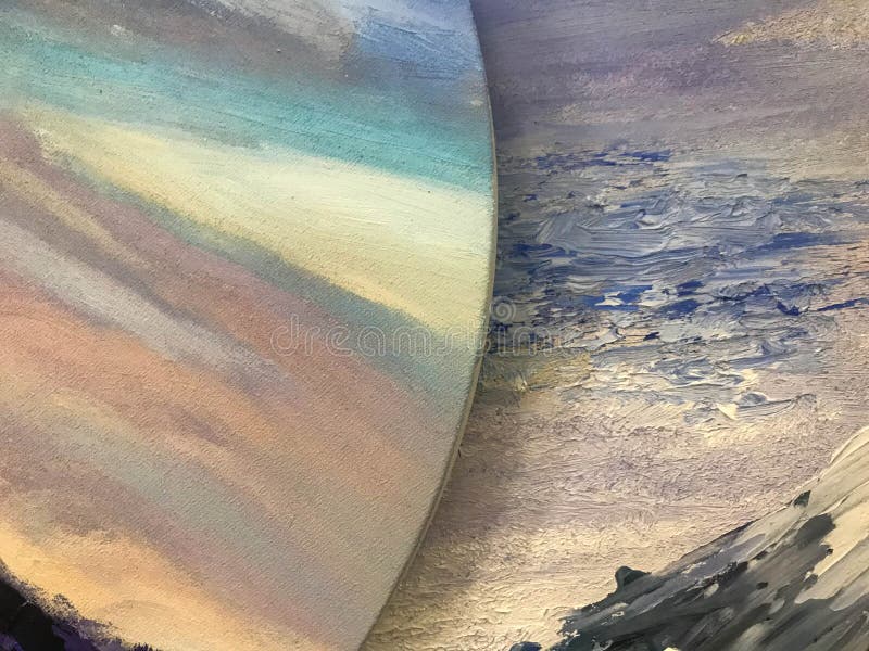 The Texture of a Picturesque Bright Multi-colored Canvas with Stains of ...