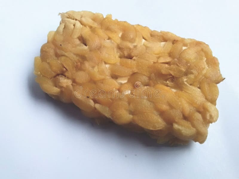 The Texture of a Piece of Fried Tempe Stock Image - Image of meat ...