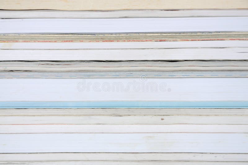 Texture of a Pile of Books and Magazines Stock Photo - Image of ...