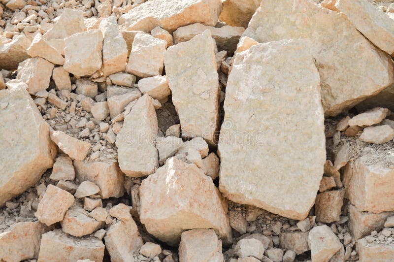 The Texture of a Pile of Limestone Stones Stock Image - Image of ...