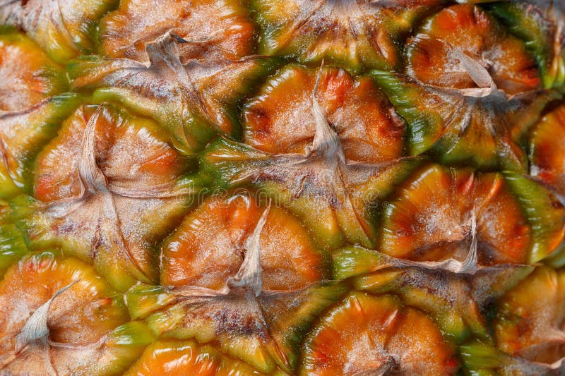 The Texture of the Pineapple Close Up, Copy Space Stock Photo - Image ...