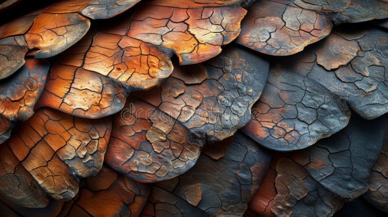 Texture of a Pinecone Highlighting the Natural Textures of the Rough ...