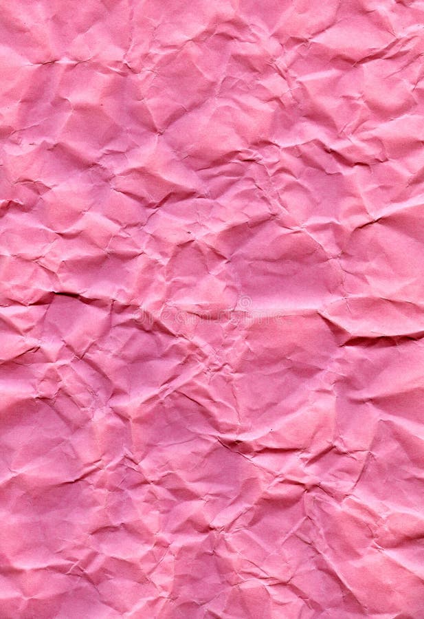 Pink Fiber Paper - Crumpled Stock Image - Image of pattern, material ...