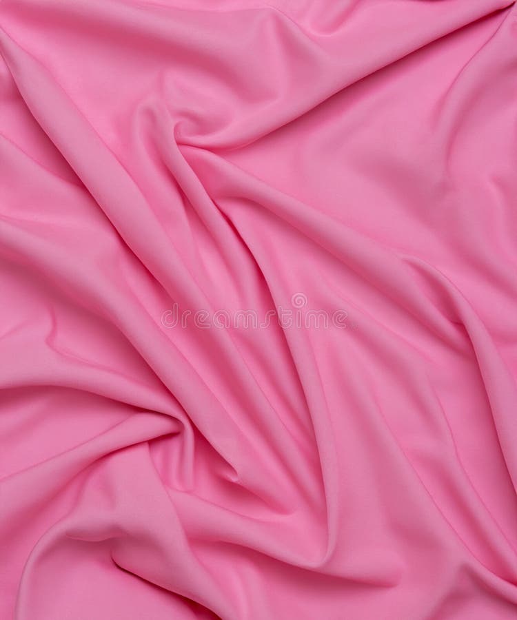 Texture of Pink Fabric Top View. Pink Pile Fabric with Pleats Stock ...