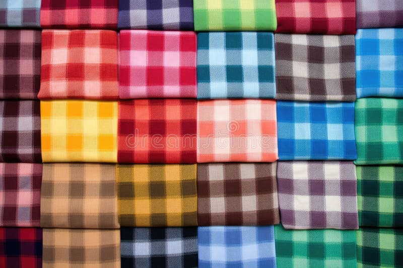 Texture of Plaid Picnic Blanket in Multiple Colors Stock Illustration ...