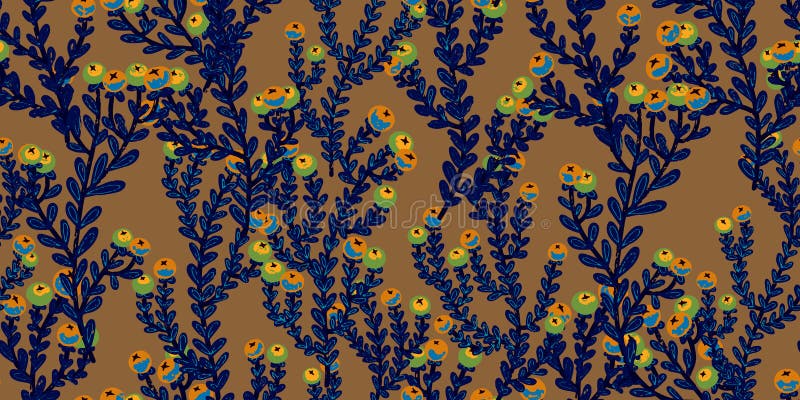 Texture Plants, Herbs, Twigs with Leaves. Plant Organic Pattern Stock ...