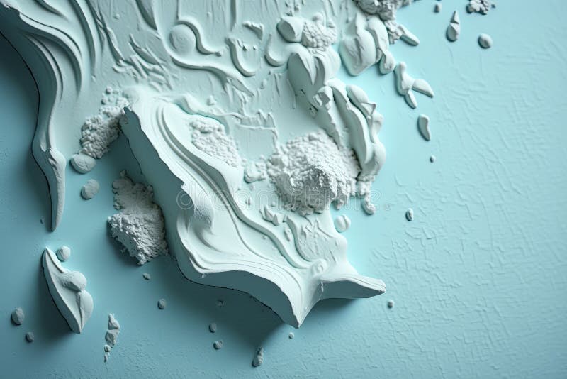 The Texture of the Plaster. Generative AI Stock Illustration ...