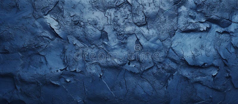 Texture Plaster on the Wall in Dark Blue Black AI Generated Image Stock ...