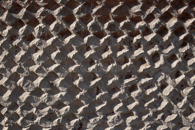 The Texture of the Plastered Wall. Rough Corrugated Cement Surface ...