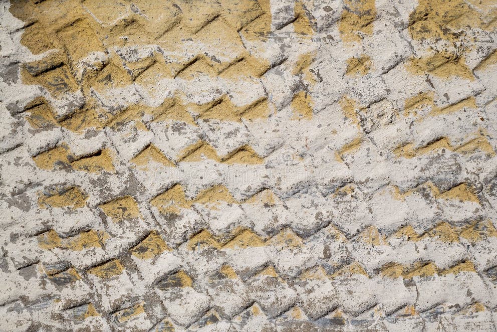 The Texture of the Plastered Wall. Rough Corrugated Cement Surface ...