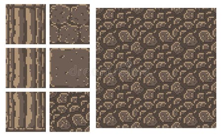 Texture Pixel Art Vector Brick Stone Wall Stock Illustrations – 136 ...