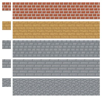 Texture Pixel Art Vector Brick Stone Wall Stock Illustrations – 136 ...