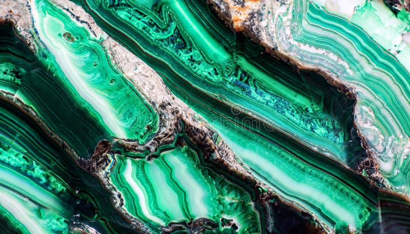 Texture of Polished Malachite Stock Illustration - Illustration of ...