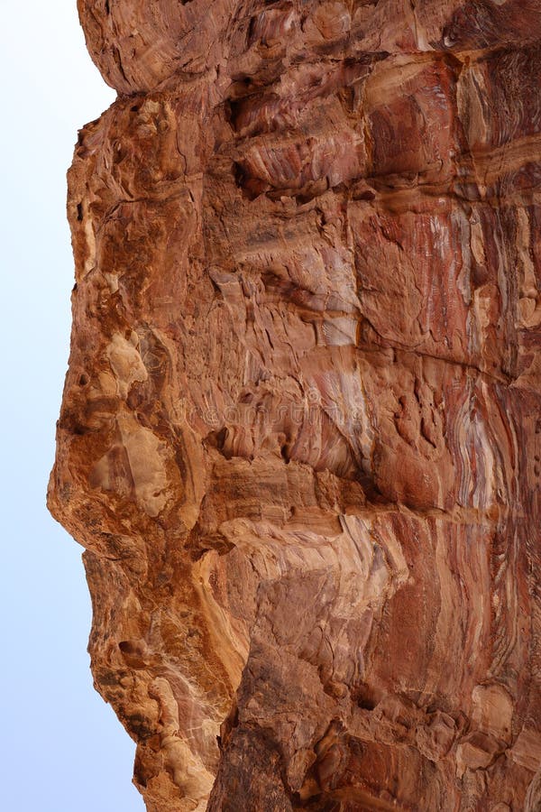 Texture of Polychrome Sandstone of Paleozoic Age in Petra Stock Image ...