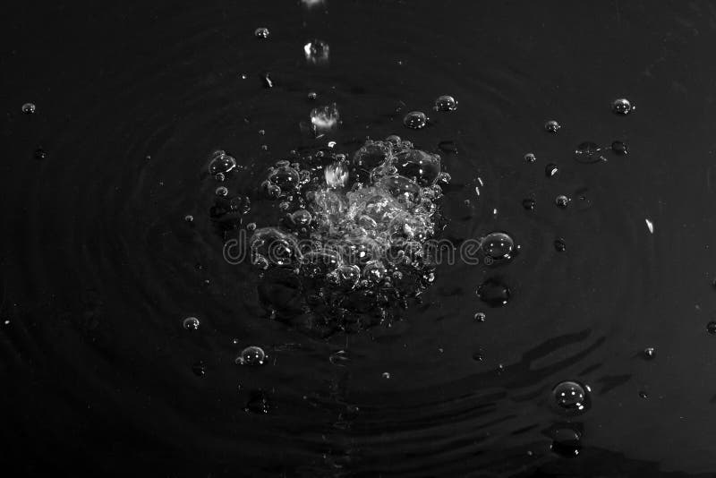 Texture of Pouring Water in Black Background Stock Photo - Image of ...
