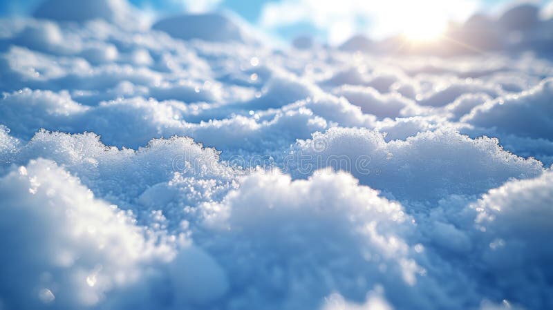Texture of Powdery Snow that Has Been Compacted into a Smooth Icy ...