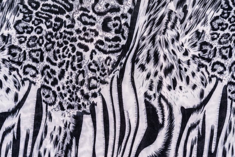 Texture of Print Fabric Striped Leopard Stock Photo - Image of skin ...