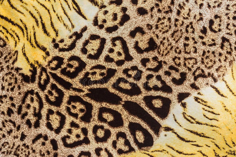 Texture of Print Fabric Stripes Leopard Stock Photo - Image of cloth ...