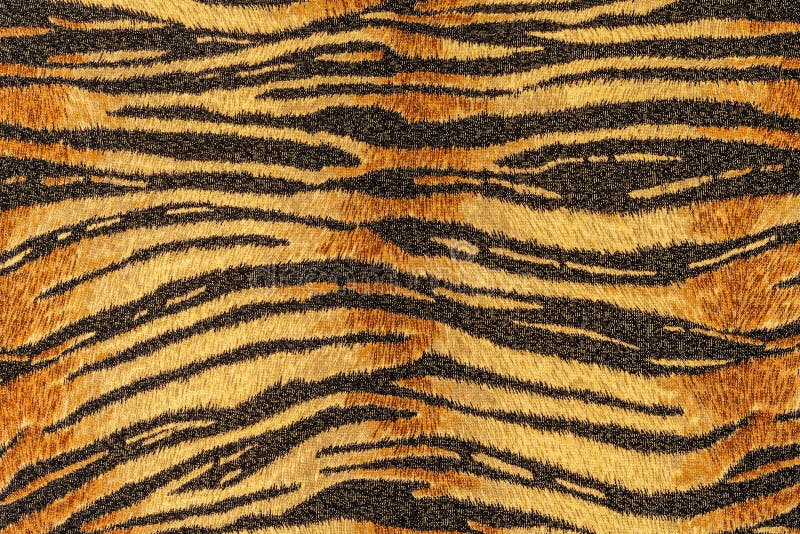Texture of Print Fabric Stripes Tiger Stock Photo - Image of animal ...