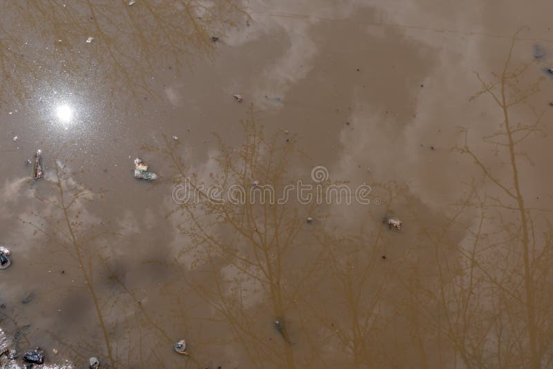 Texture of Water with Reflection Stock Image - Image of mirror, fall ...